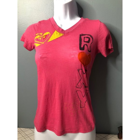 Roxy | Shirts & Tops | Roxy Med Pink Shirt | Poshmark